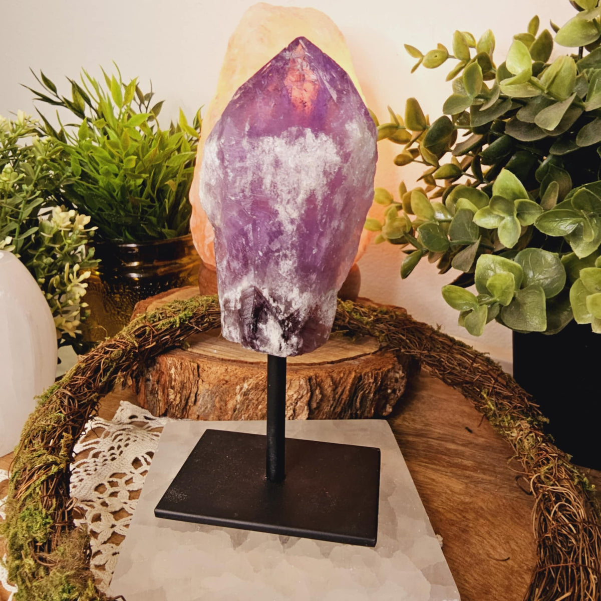 Amethyst Freeform on Stand – The Crystal Shop Camden