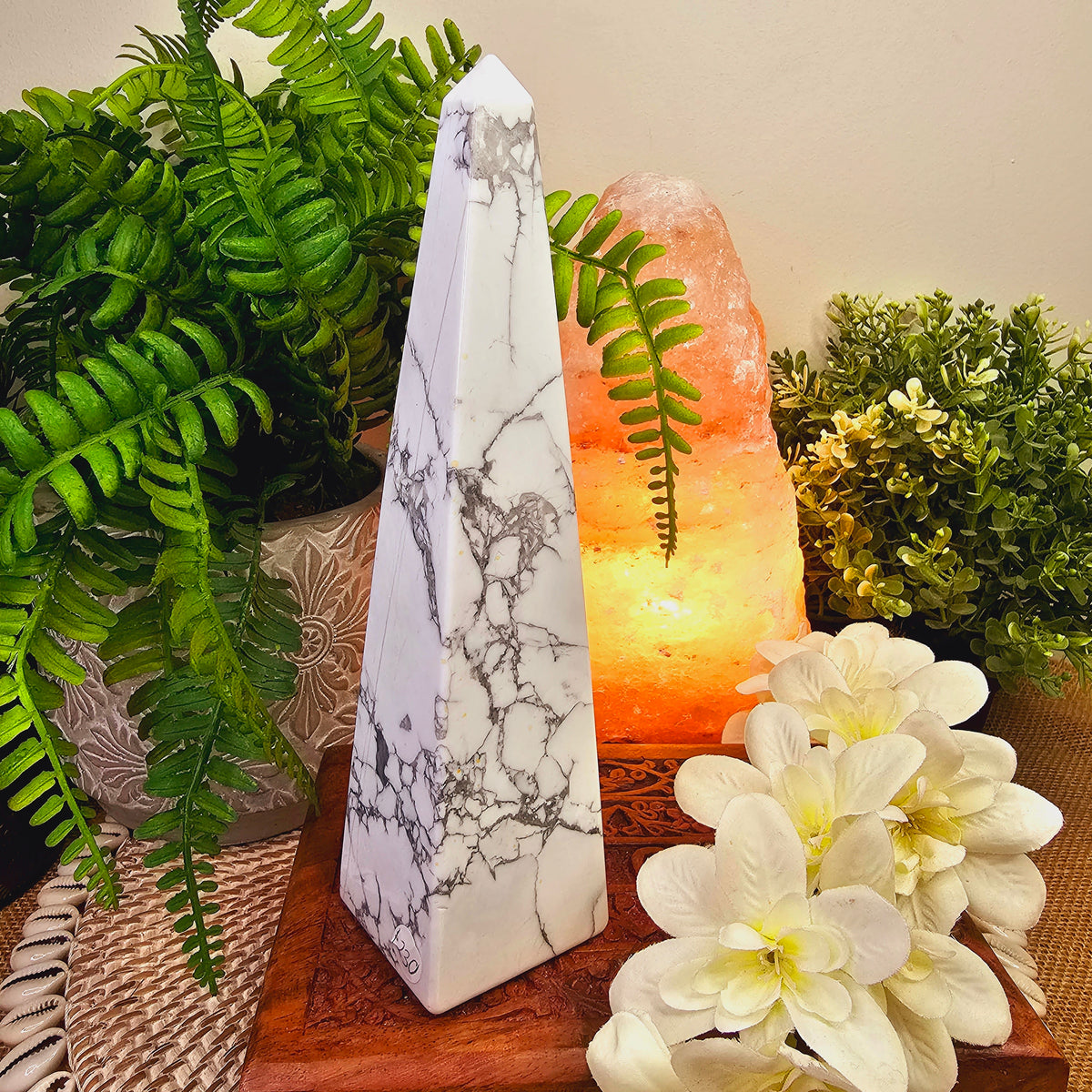 White Howlite Tower – The Crystal Shop Camden
